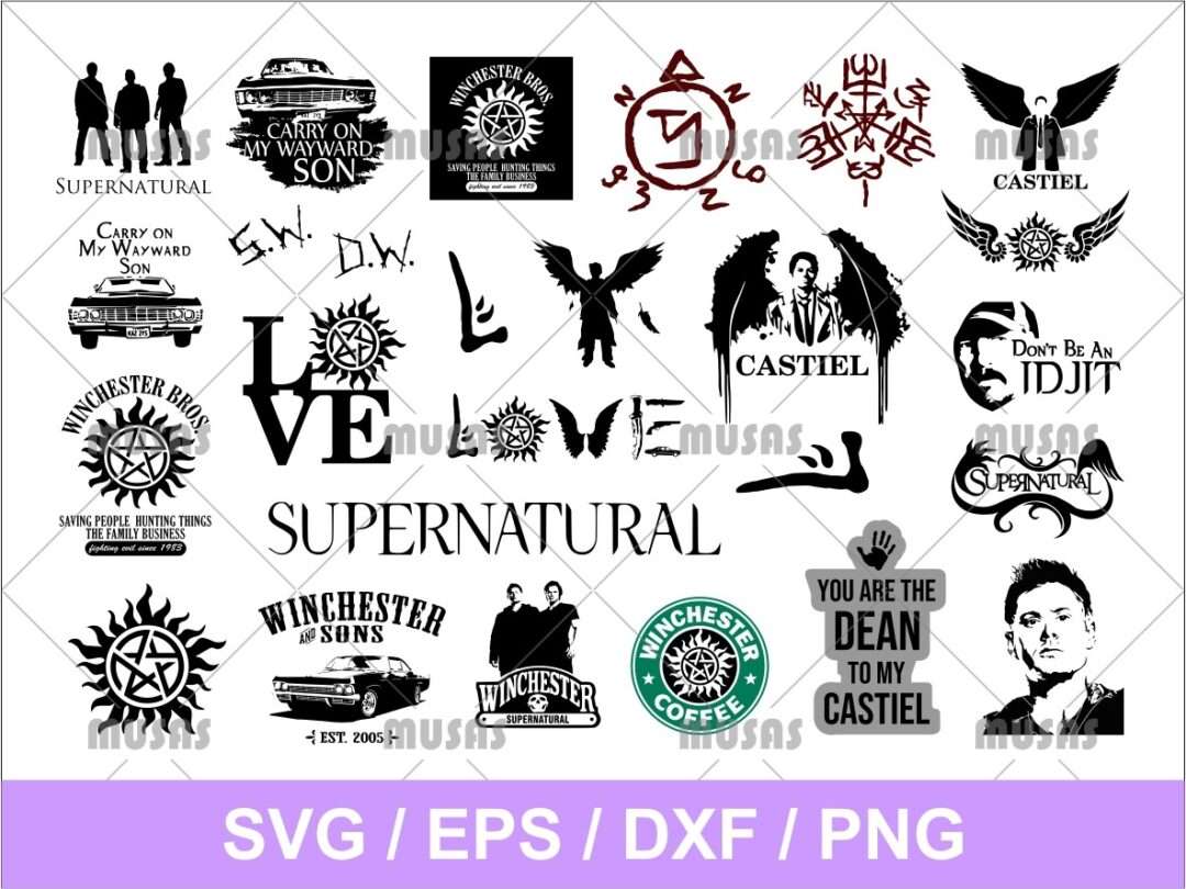 Supernatural SVG Bundle | Vectorency