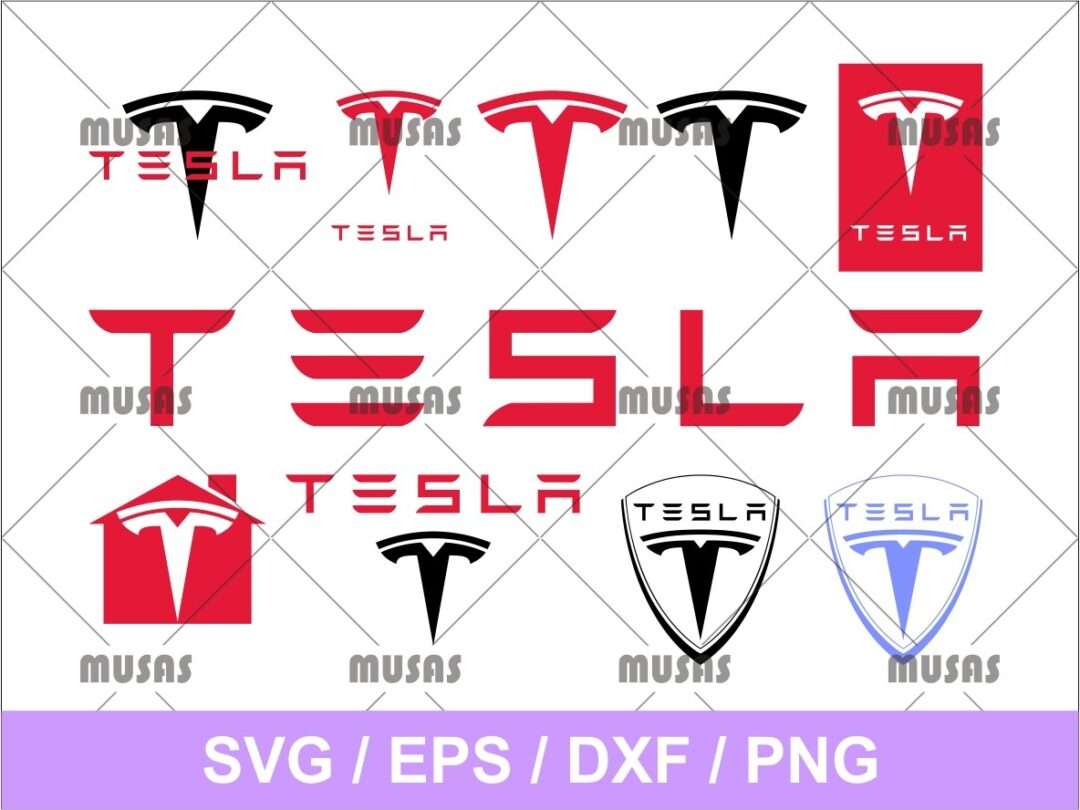 Tesla Logo SVG Bundle | Vectorency