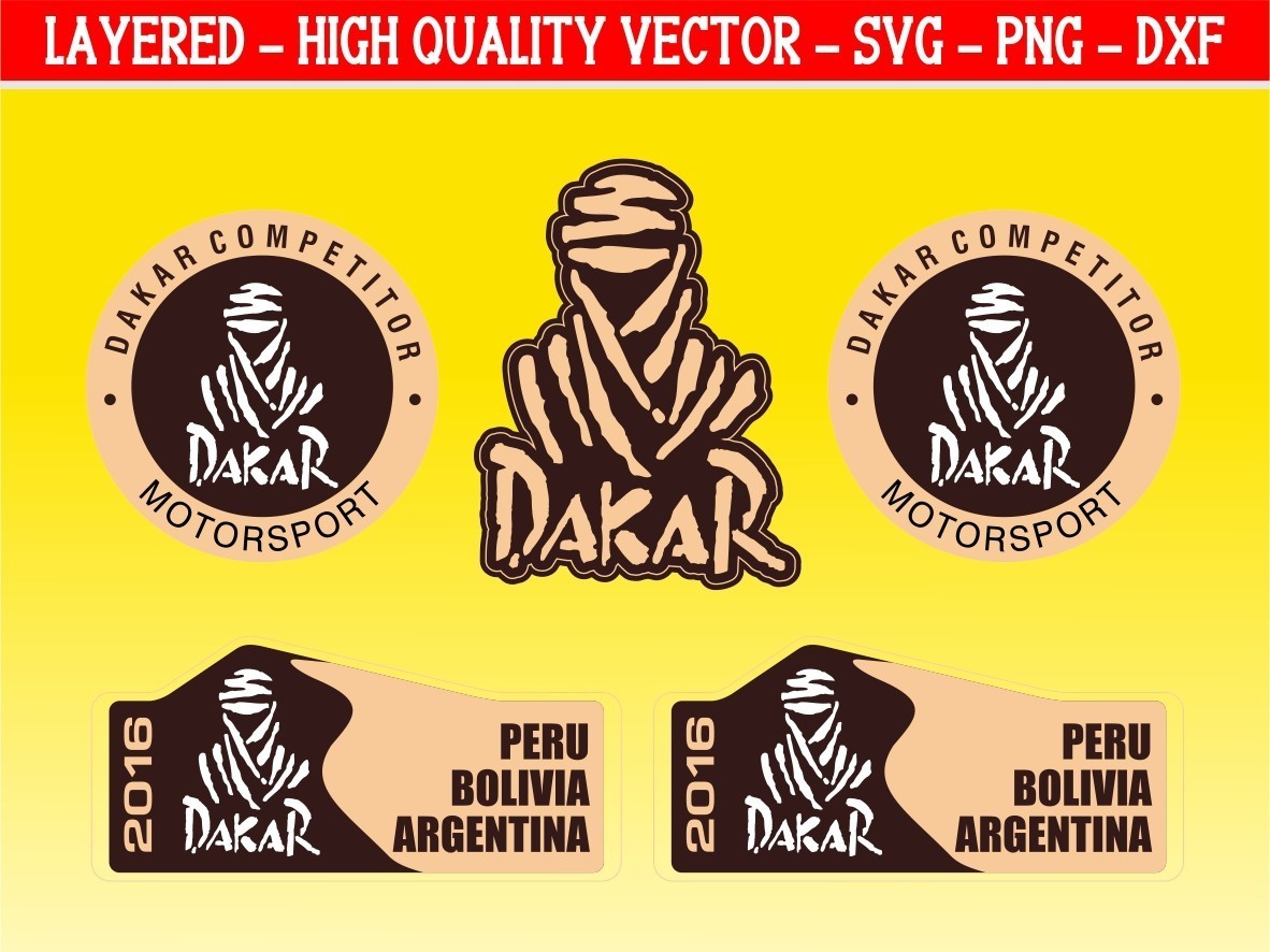 Peru Bolivia Argentina 2016 Dakar Skull Rally SVG PNG | Vectorency