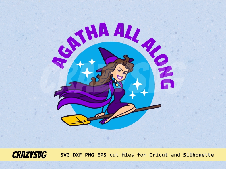 Bewitched Agatha All Along SVG PNG | Vectorency Bewitched Agatha All Along SVG PNG | Vectorency