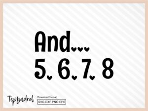 5678 Dance SVG Download | Vectorency