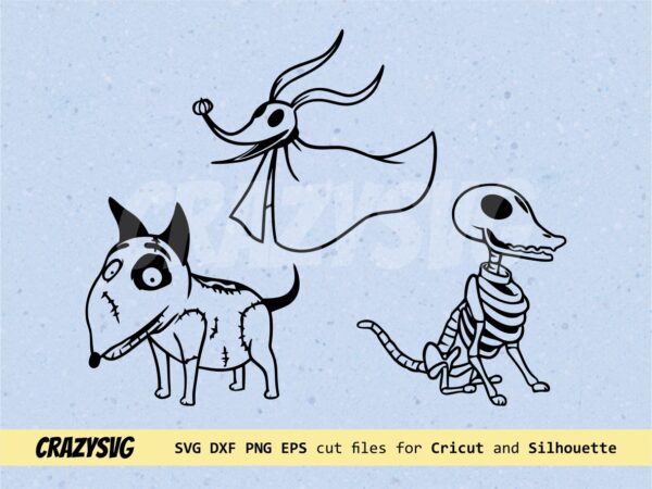 Corpse Bride Dog SVG | Vectorency