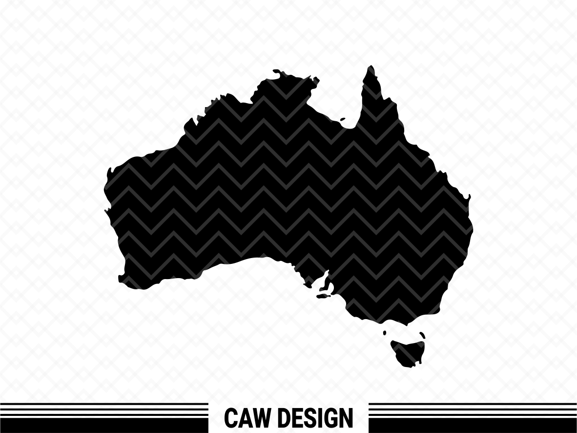 Australia Map SVG Cut File Map Clipart | Vectorency