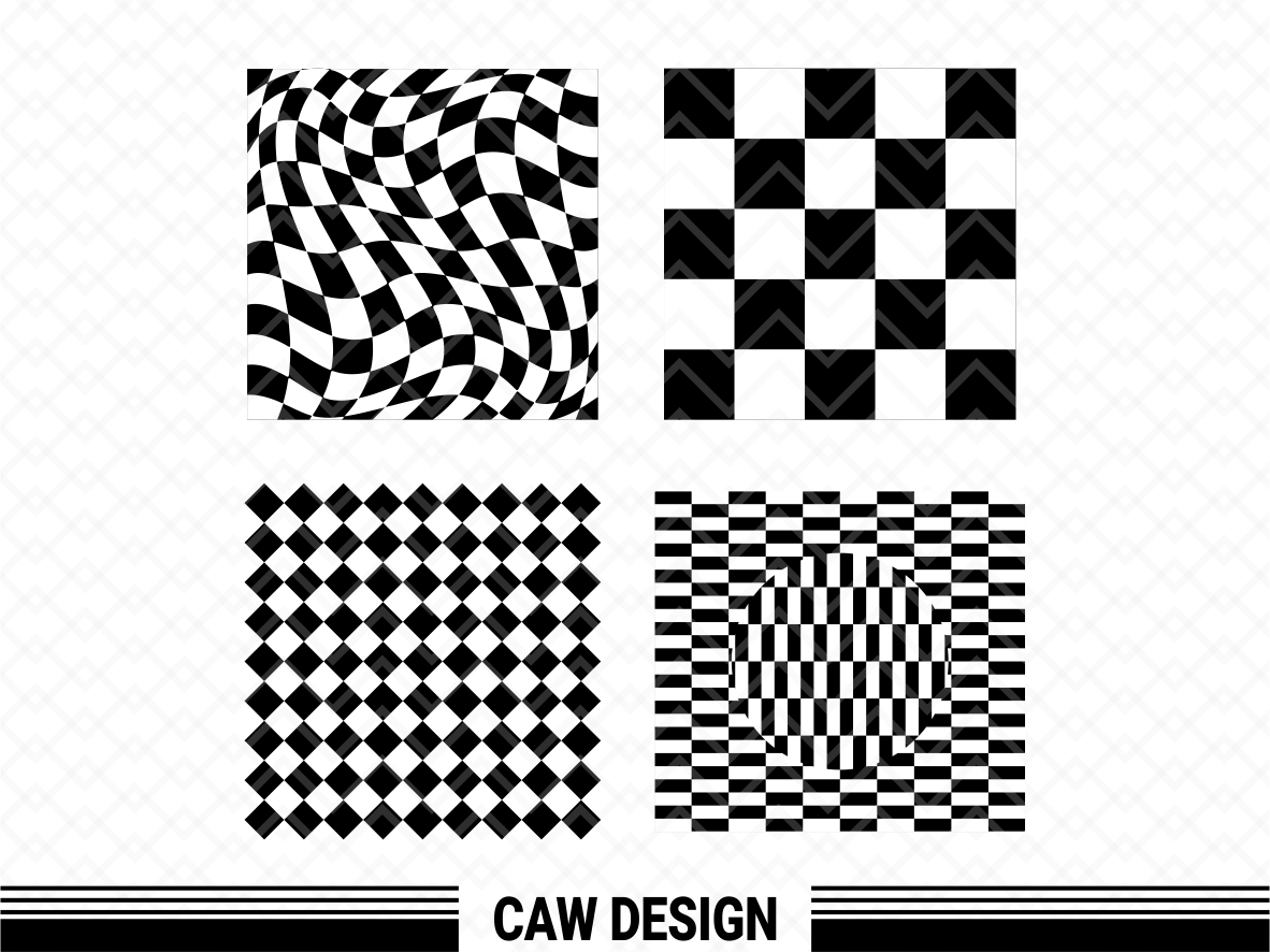 Checkered Pattern, Seamless Checkerboard, Checkered Racing Pattern Cut ...
