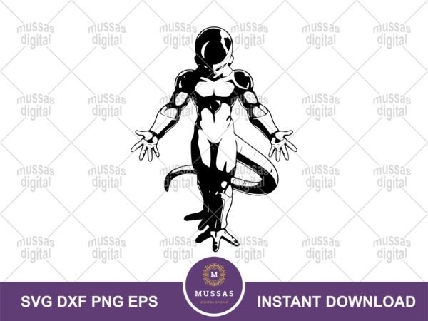 Frieza SVG Cut File Dragon ball Z Super Clipart | Vectorency
