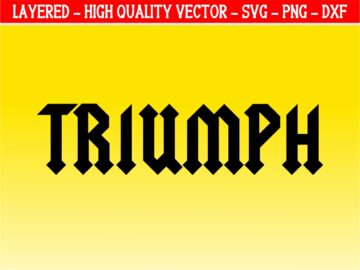 Triumph Logo Cricut SVG | Vectorency
