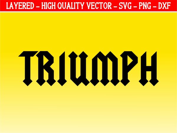 Triumph Logo Cricut SVG | Vectorency
