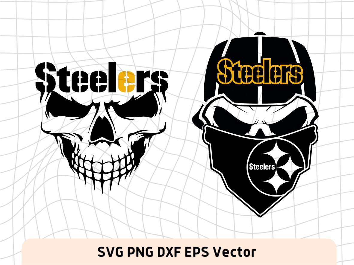 Steelers Skull SVG | Vectorency