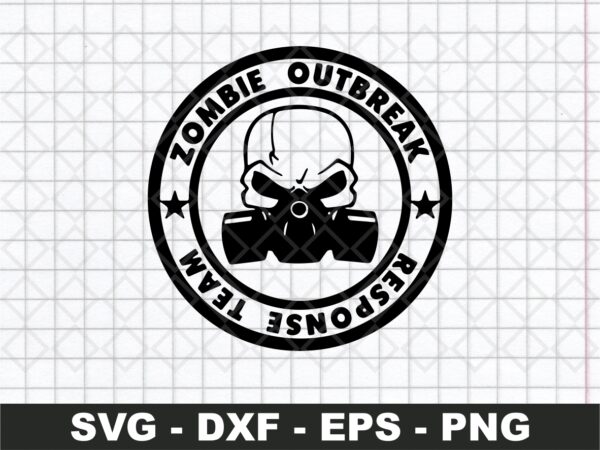 Zombie Outbreak Response Team PNG SVG | Vectorency