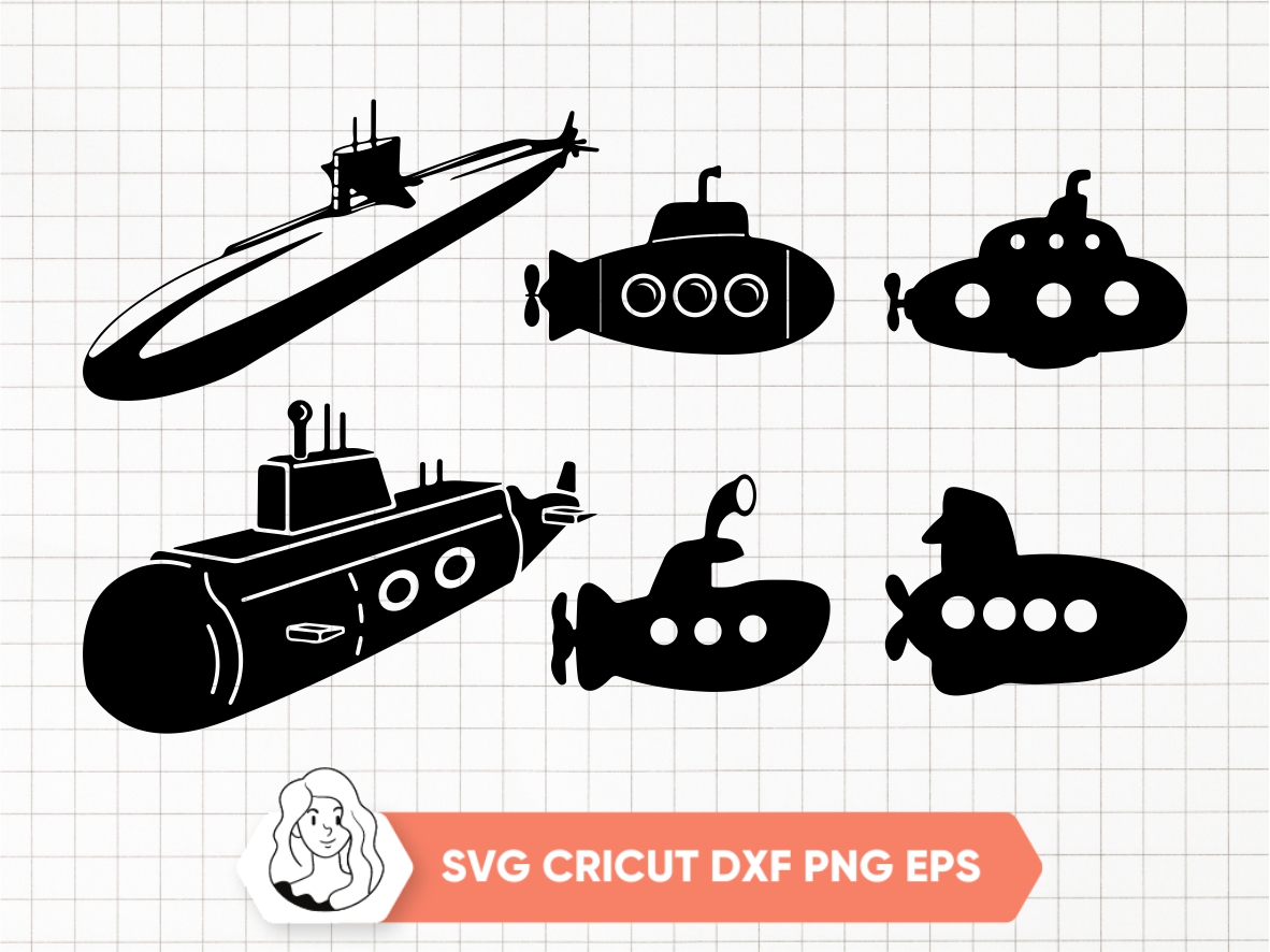 Submarine Silhouette Svg Atom Submarine Svg Cartoon Submarine Porn
